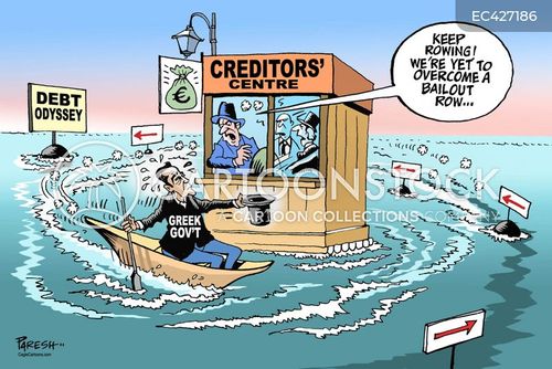 Bailout Row Cartoons and Comics - funny pictures from CartoonStock