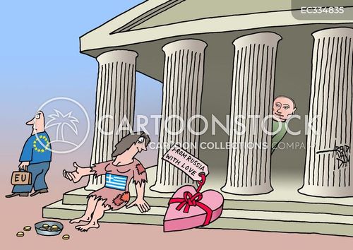 Grexit And Russia Cartoons and Comics - funny pictures from CartoonStock