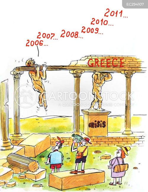 Greece Tourism Cartoons and Comics - funny pictures from CartoonStock