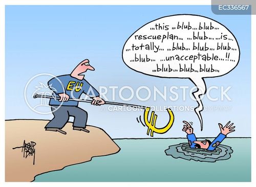 Euro Rescue Plan Cartoons and Comics - funny pictures from CartoonStock