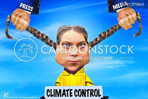 Greta Thunberg Cartoons and Comics - funny pictures from CartoonStock