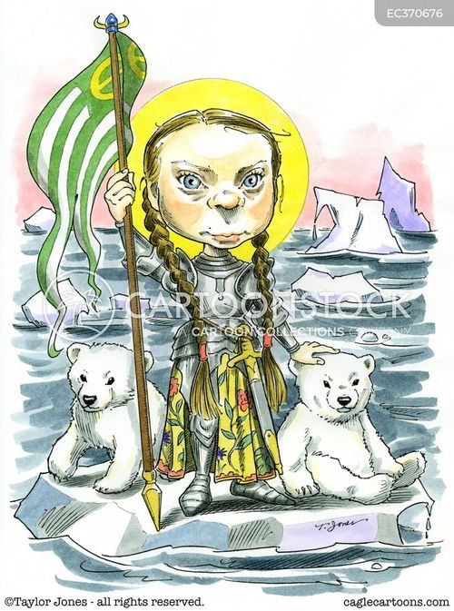 Greta Thunberg Cartoons and Comics - funny pictures from CartoonStock