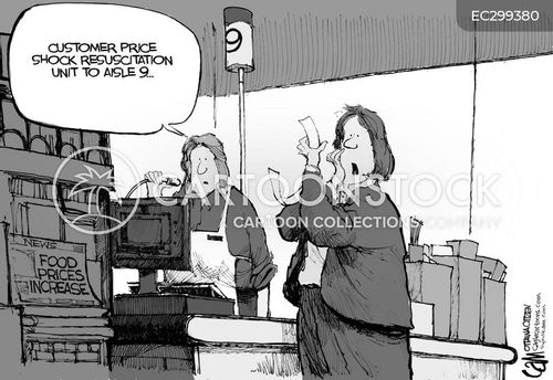 Price Shock Cartoons and Comics - funny pictures from CartoonStock