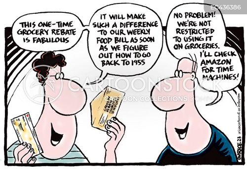 Grocery Rebate Cartoons and Comics - funny pictures from CartoonStock