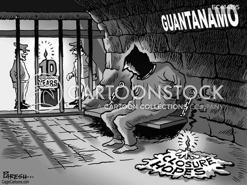 Terror Detainees Cartoons and Comics - funny pictures from CartoonStock