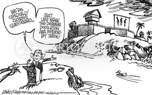 Guantanamo Gitmo Cartoons and Comics - funny pictures from CartoonStock