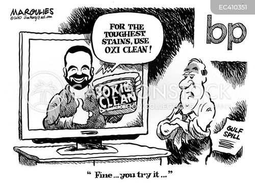 Bp Cleanup Cartoons and Comics - funny pictures from CartoonStock