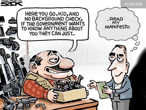 Weapon Regulation Cartoons and Comics - funny pictures from CartoonStock