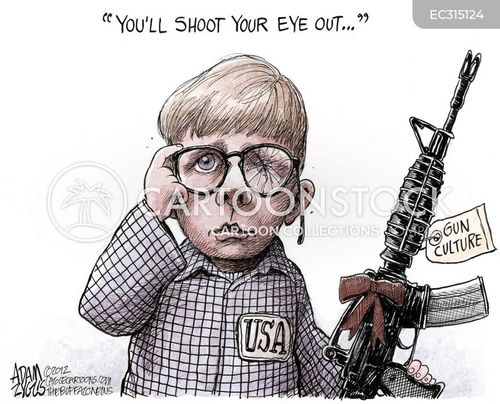 Gun Culture Cartoons and Comics - funny pictures from CartoonStock