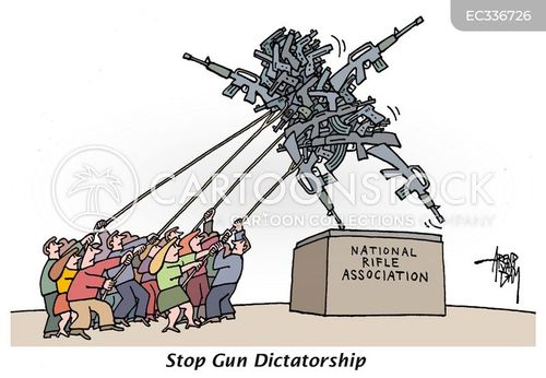 Gun Dictatorship Cartoons and Comics - funny pictures from CartoonStock