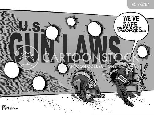 Gun Loopholes Cartoons and Comics - funny pictures from CartoonStock
