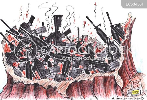 Guns And Ammunition Cartoons and Comics - funny pictures from CartoonStock