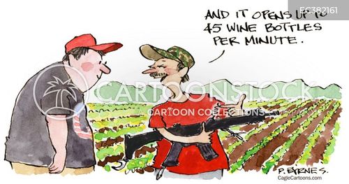 Wine Gun Cartoons and Comics - funny pictures from CartoonStock