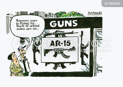Mass Assault Weapons Cartoons and Comics - funny pictures from CartoonStock