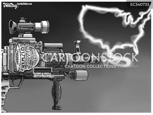 Americas Gun Cartoons and Comics - funny pictures from CartoonStock