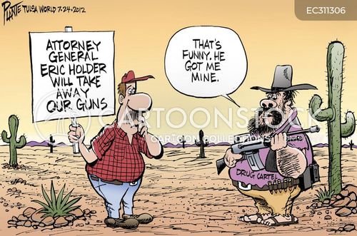 Gun Holder Cartoons and Comics - funny pictures from CartoonStock