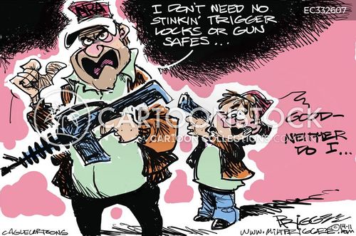 Gun Technology Cartoons and Comics - funny pictures from CartoonStock