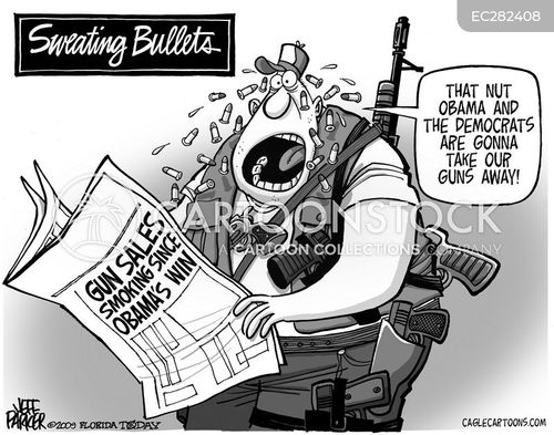 Gun Sales Spike Cartoons and Comics - funny pictures from CartoonStock