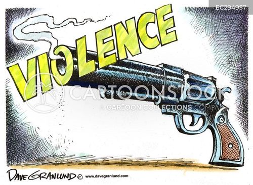 Gun Murder Cartoon