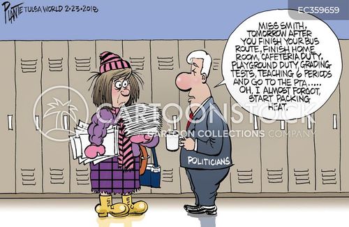 Packing Heat Cartoons and Comics - funny pictures from CartoonStock