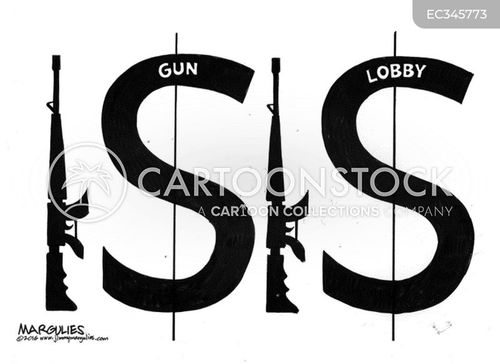 Terror Guns Cartoons and Comics - funny pictures from CartoonStock