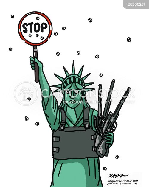 No Guns Allowed Cartoons and Comics - funny pictures from CartoonStock