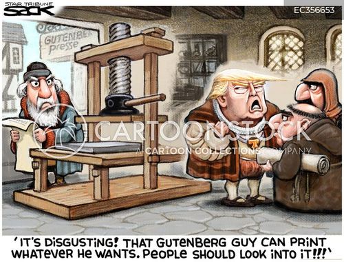 Printing Press Cartoons and Comics - funny pictures from CartoonStock