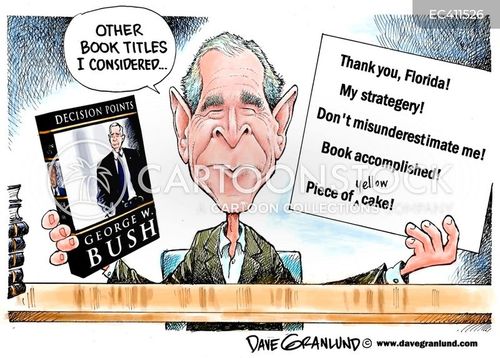 Karikatuur Van George Bush
