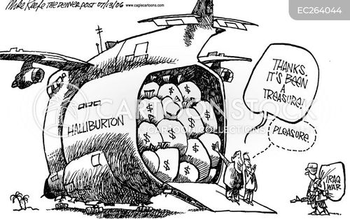 Halliburton Scandal Cartoons and Comics - funny pictures from CartoonStock