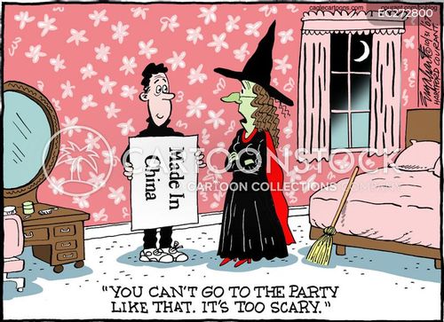 Halloween Outfit Cartoons and Comics - funny pictures from CartoonStock