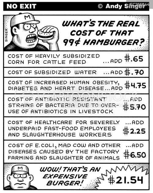 Overpriced Burger Cartoons and Comics - funny pictures from CartoonStock