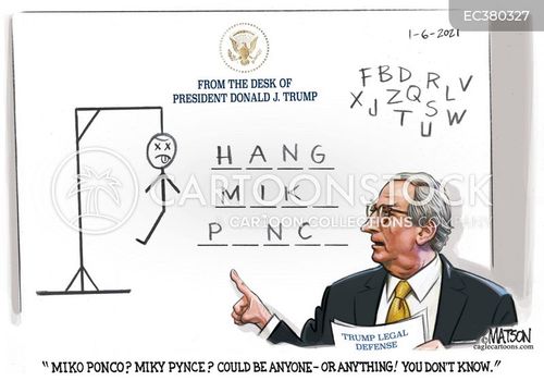 Hangman President Cartoons and Comics - funny pictures from CartoonStock