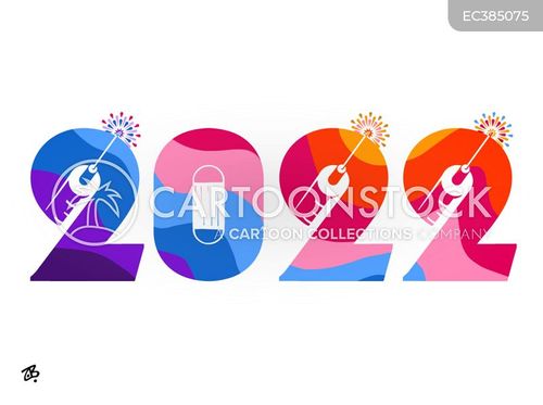 Happy New Year 2022 Cartoons and Comics - funny pictures from CartoonStock