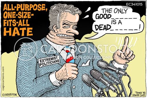 Preaching Hate Cartoons and Comics - funny pictures from CartoonStock