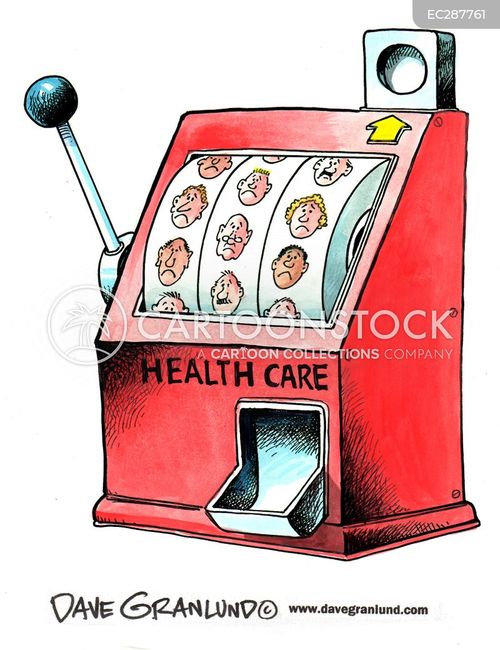 Health Care Gamble Cartoons and Comics - funny pictures from CartoonStock