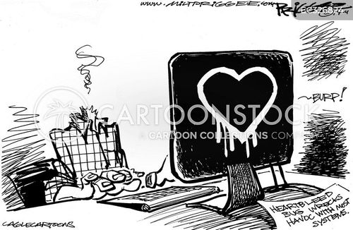 Heartbleed Cartoons and Comics - funny pictures from CartoonStock