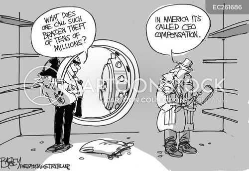Executive Salaries Cartoons and Comics - funny pictures from CartoonStock