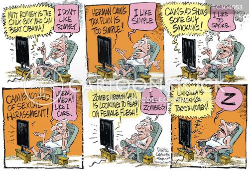 Cain For President Cartoons and Comics - funny pictures from CartoonStock