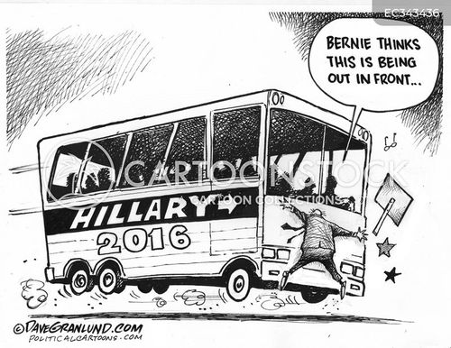Sanders Vs. Clinton Cartoons and Comics - funny pictures from CartoonStock