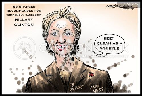 Hillary-careless Cartoons and Comics - funny pictures from CartoonStock