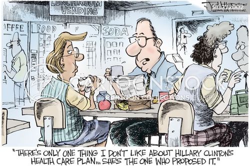 Clinton Health Plan Cartoons and Comics - funny pictures from CartoonStock