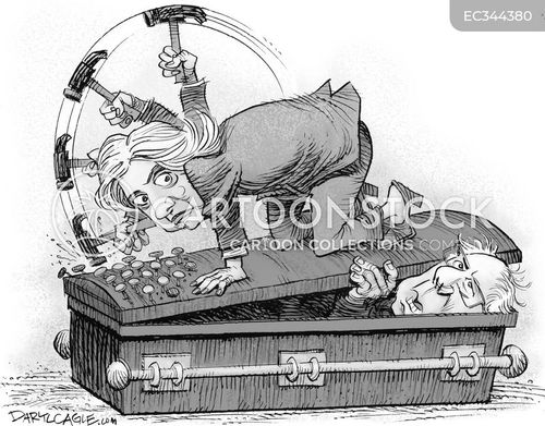 Nail In The Coffin Cartoons and Comics - funny pictures from CartoonStock