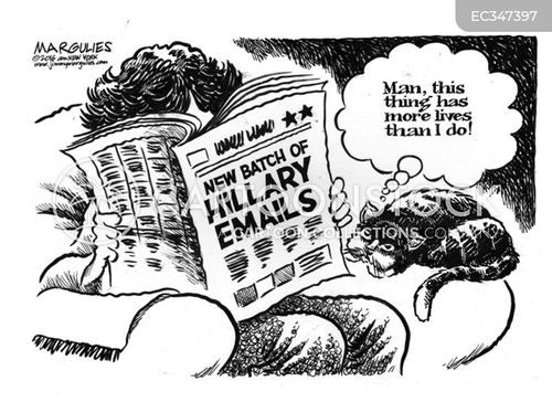 Hillarys Emails Cartoons and Comics - funny pictures from CartoonStock