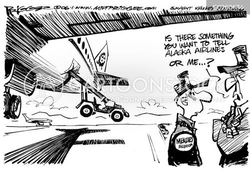 Runway Incident Cartoons and Comics - funny pictures from CartoonStock