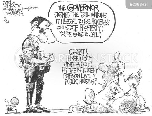 Homelessness Cartoons and Comics - funny pictures from CartoonStock
