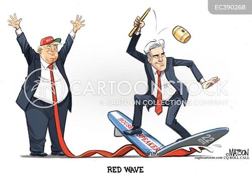 The Red Wave Cartoons and Comics - funny pictures from CartoonStock