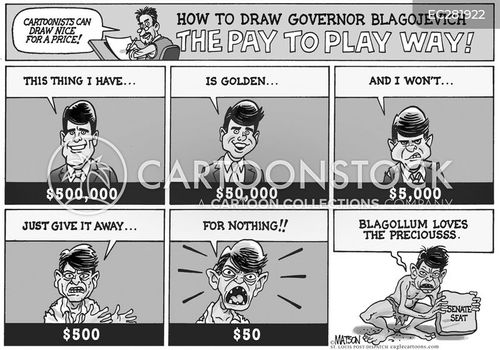 How To Draw Governor Blagojevich The Pay To Play Way Cartoons and ...