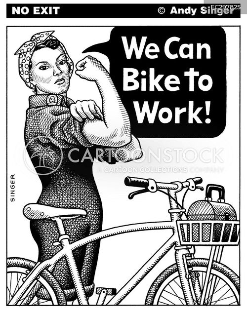 Bike Rack Cartoons and Comics - funny pictures from CartoonStock