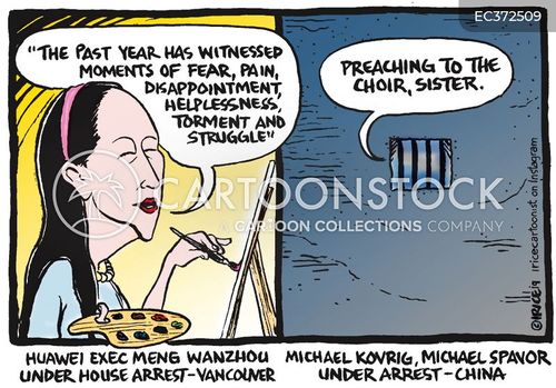 Meng Wanzhou Cartoons and Comics - funny pictures from CartoonStock