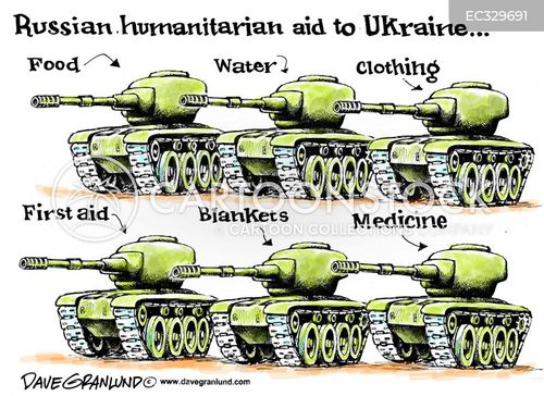 Humanitarian Convoy Cartoons and Comics - funny pictures from CartoonStock